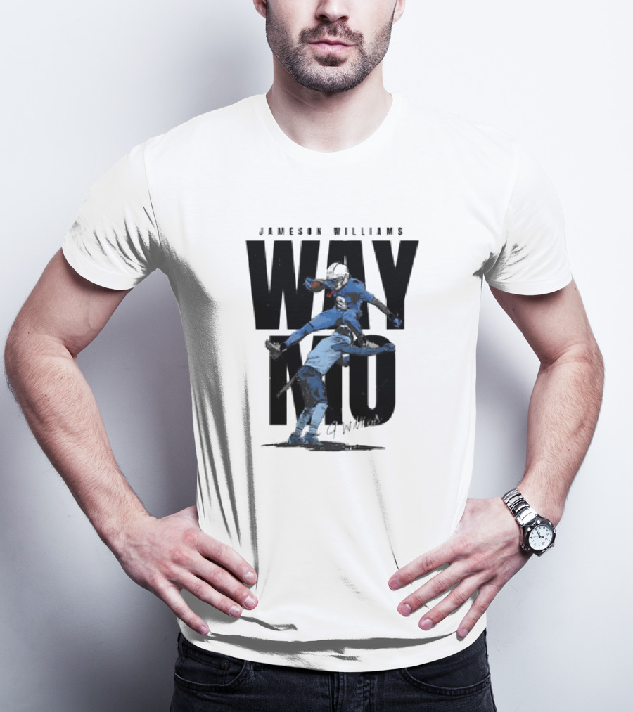JAMESON WILLIAMS WAY NO HURDLE DETROIT LIONS VINTAGE T-Shirt