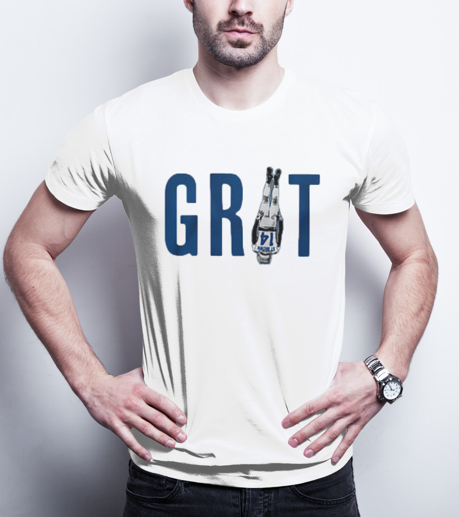 Amon-Ra St. Brown Detroit Lions Grit 14 Vintage T-Shirt