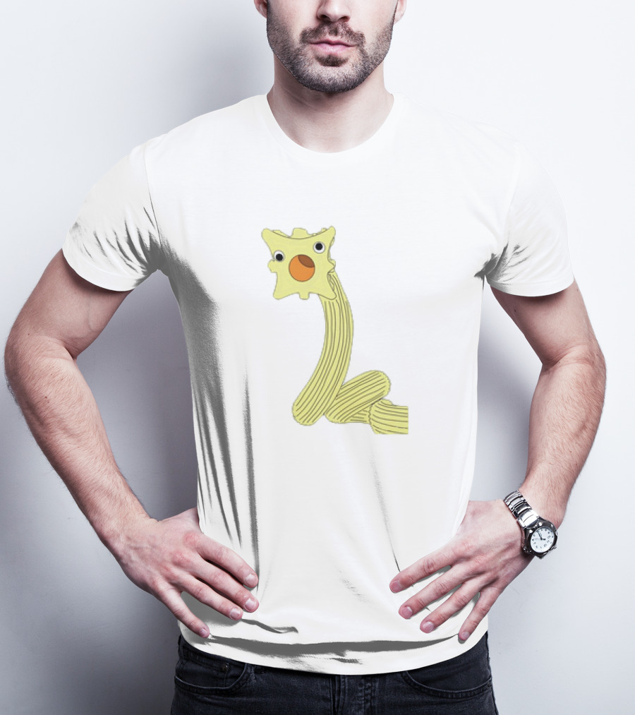 The Worm Classic Cartoon Character With Yellow Star-Shaped Head And Orange Circle Mouth T-Shirt