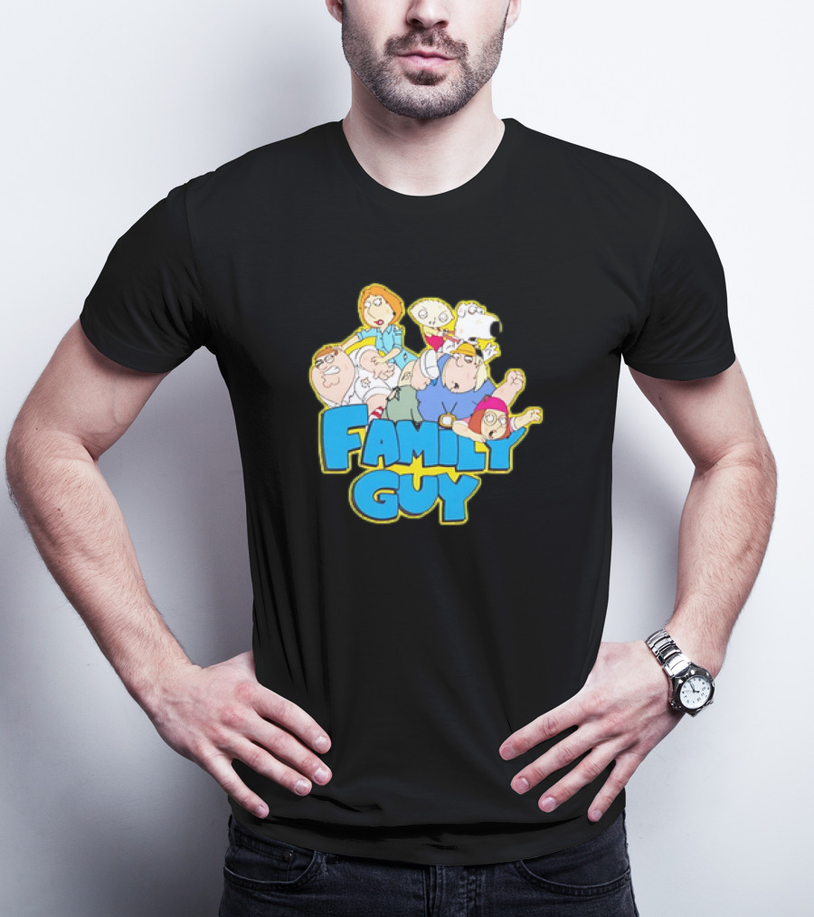 Family Guy Classic Cartoon Characters Fight Scene Vintage T-Shirt