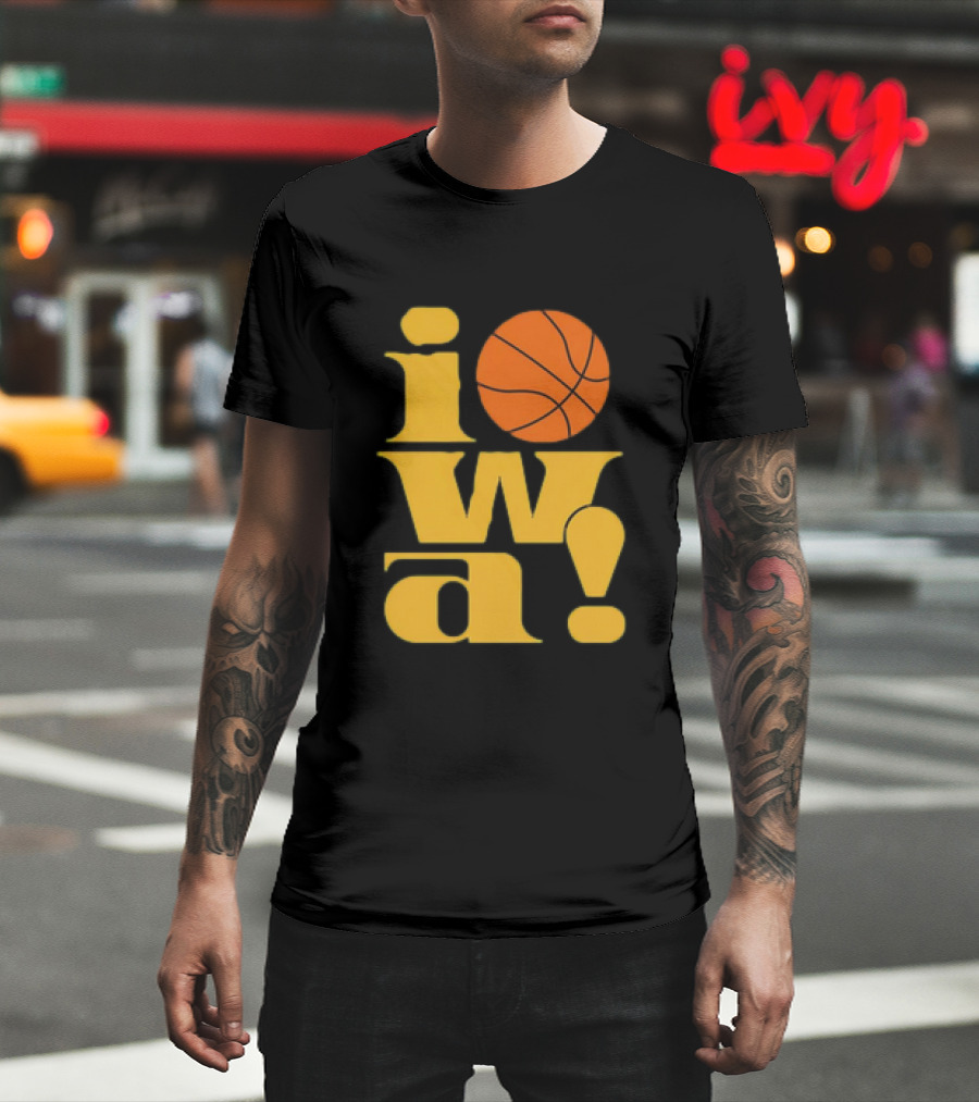 Old School Iowa Vintage Basketball T-Shirt