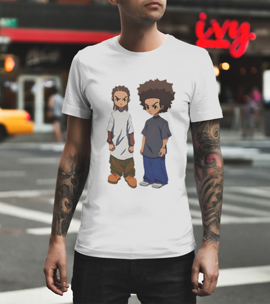 The Boondocks Huey And Riley Duo T-Shirt
