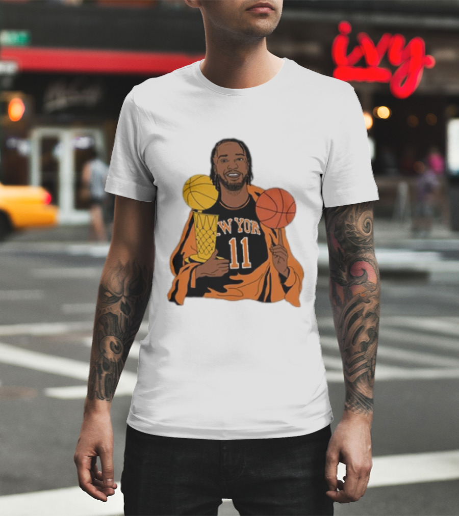 New York 11 Big Knick Energy Brunshym Basketball Trophy T-Shirt