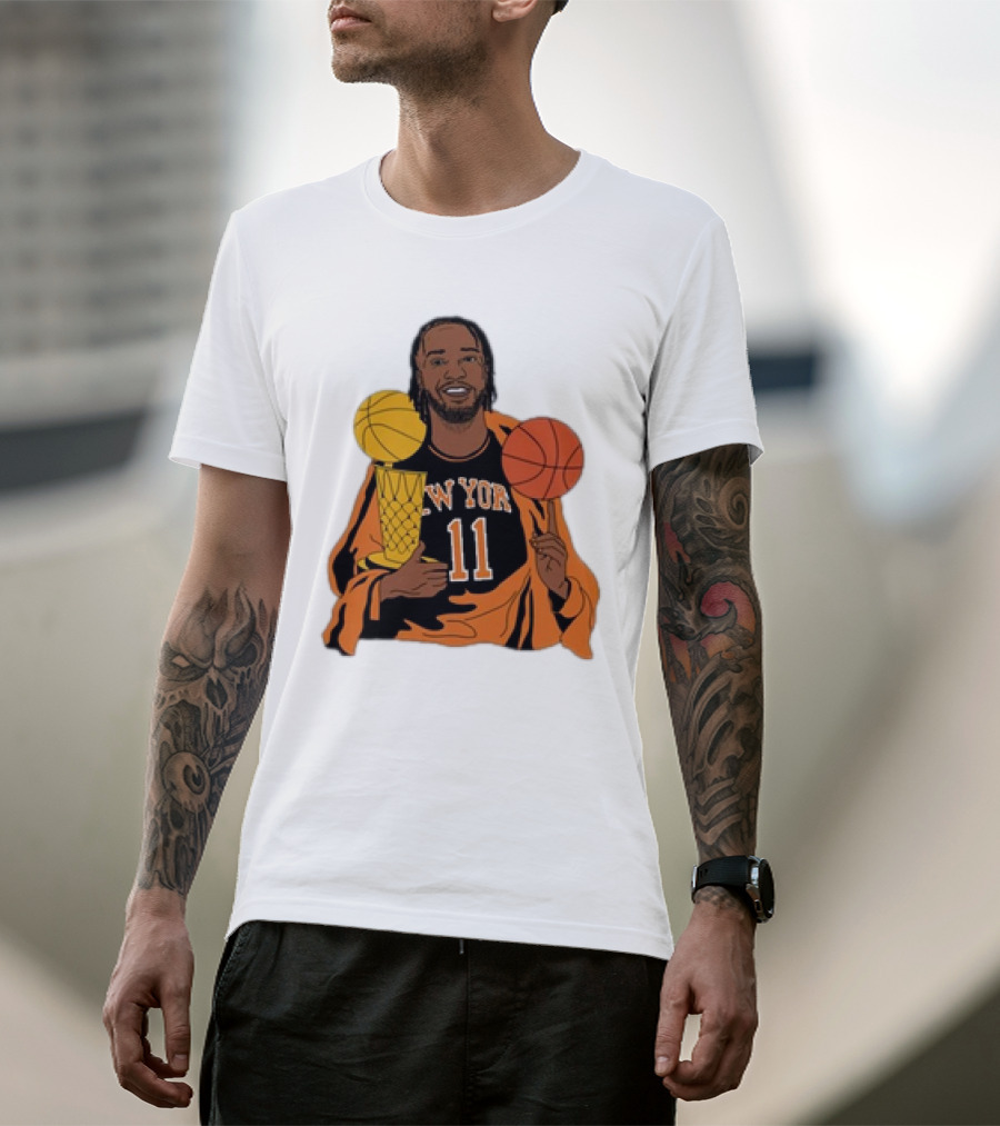 New York 11 Big Knick Energy Brunshym Basketball Trophy T-Shirt