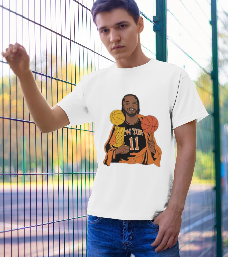 New York 11 Big Knick Energy Brunshym Basketball Trophy T-Shirt