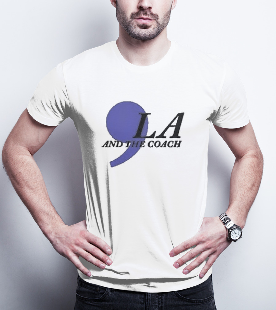 Comma LA And The Coach Retro Style Purple T-Shirt