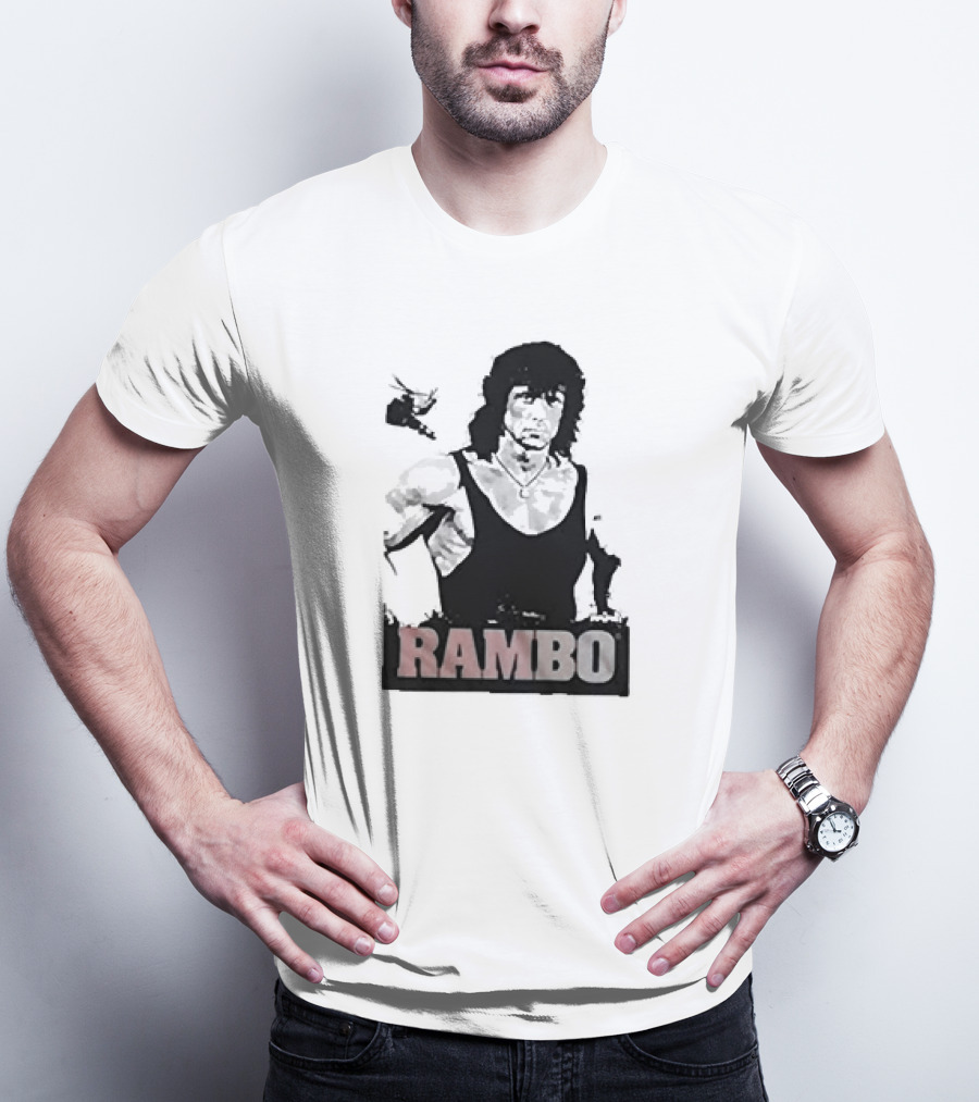 Rambo First Blood Black Tank T-Shirt