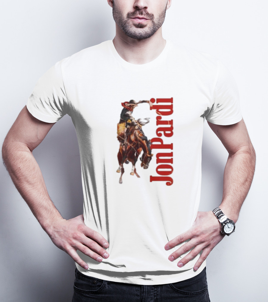Jon Pardi Cowboy Riding Bronco Wild West T-Shirt