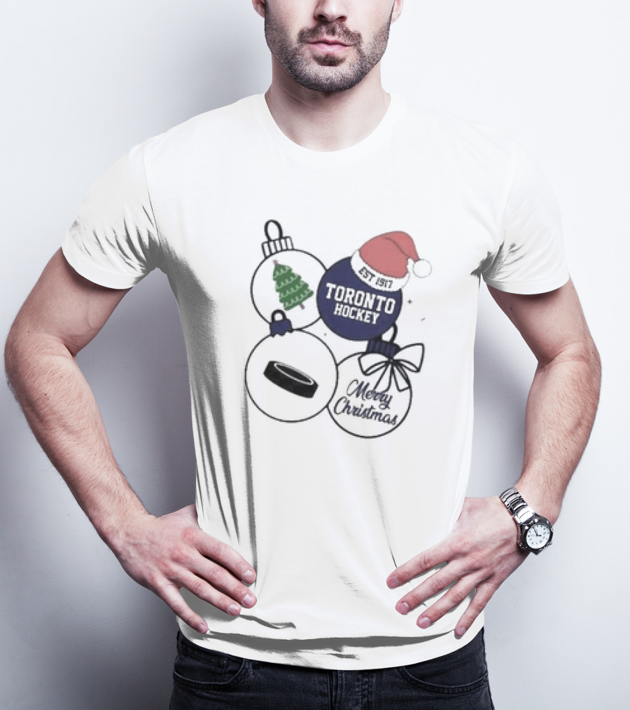 Merry Christmas Toronto Hockey Est 1917 T-Shirt