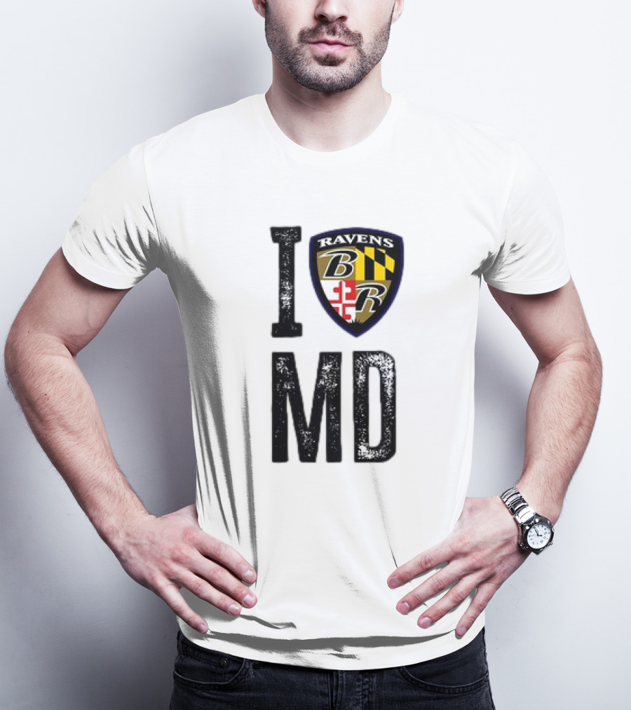 I Ravens Shield MD Baltimore Original T-Shirt