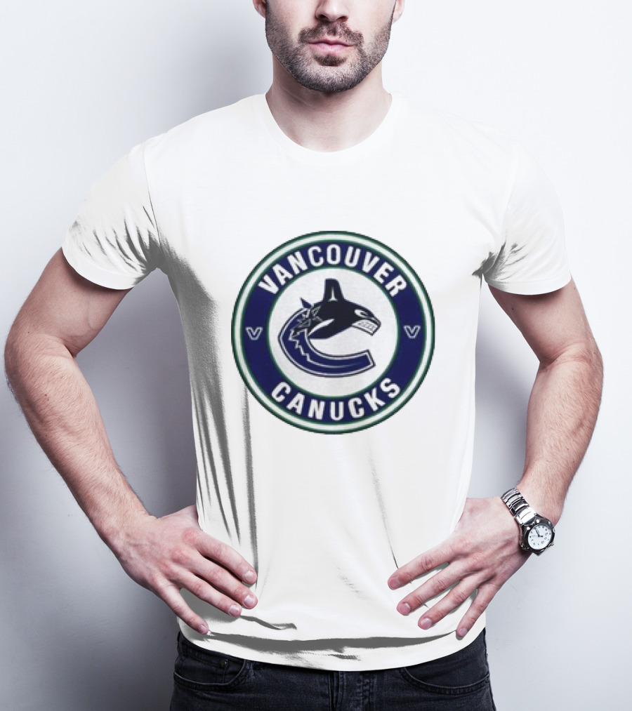 Vancouver Canucks Round Blue Orca T-Shirt