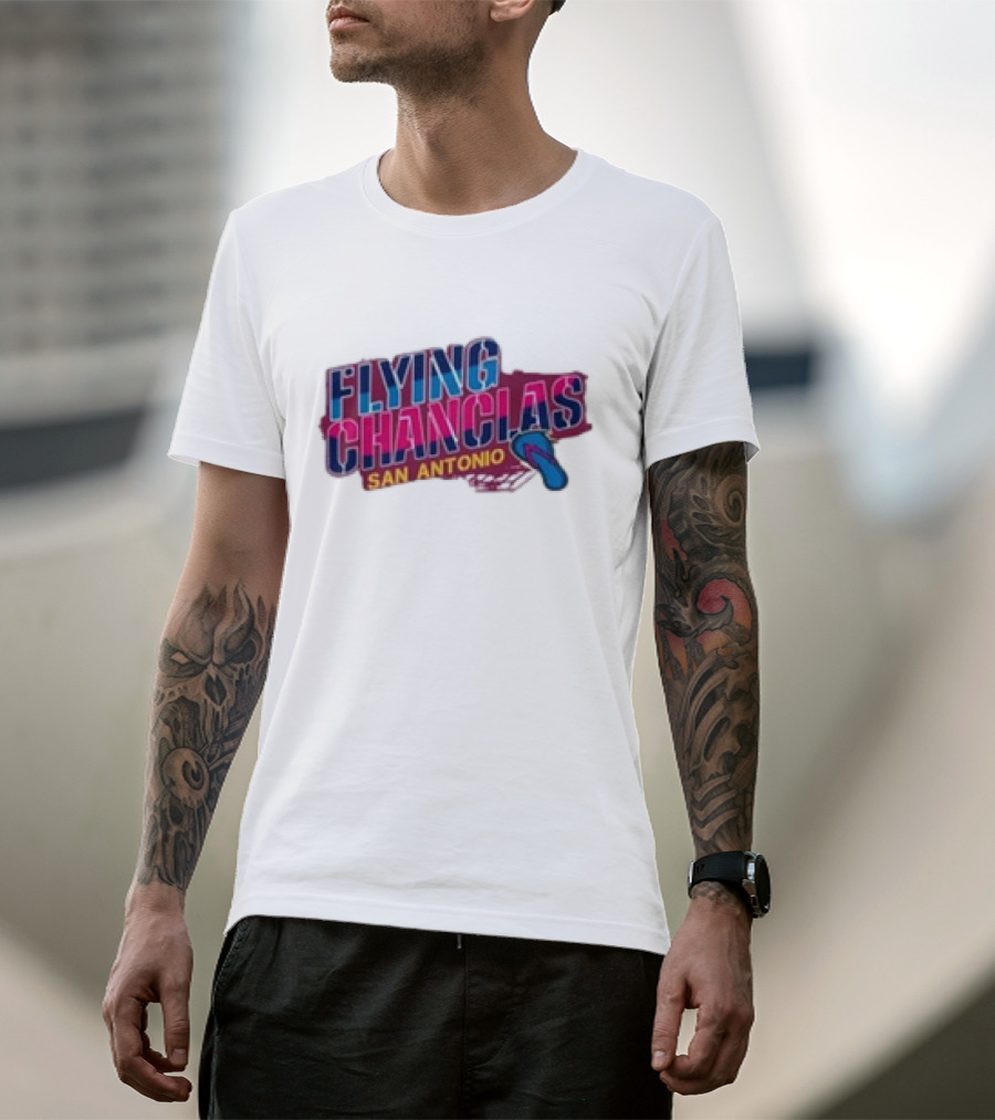 Flying Chanclas San Antonio Pink San Antonio Missions T-Shirt