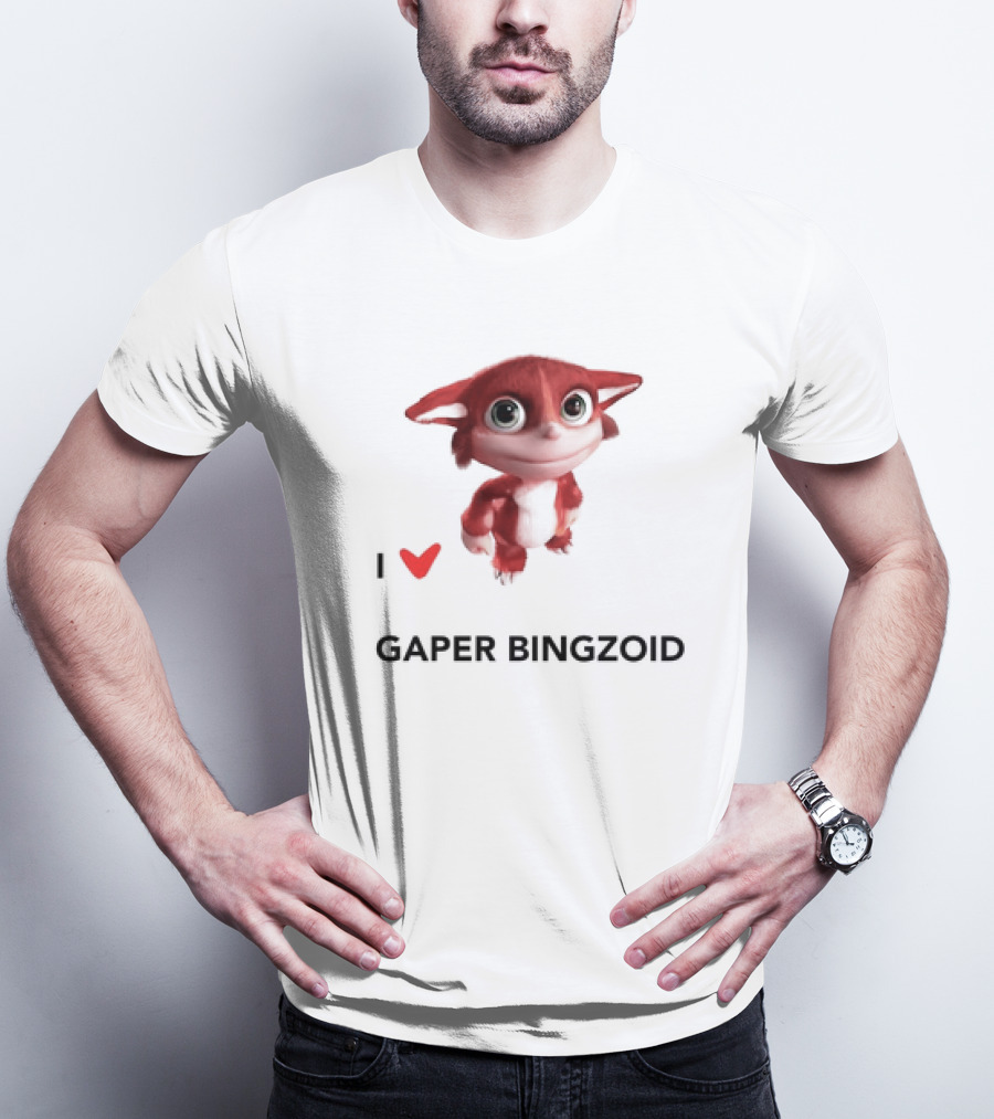 I Love Gaper Bingzoid Cute Red Creature T-Shirt