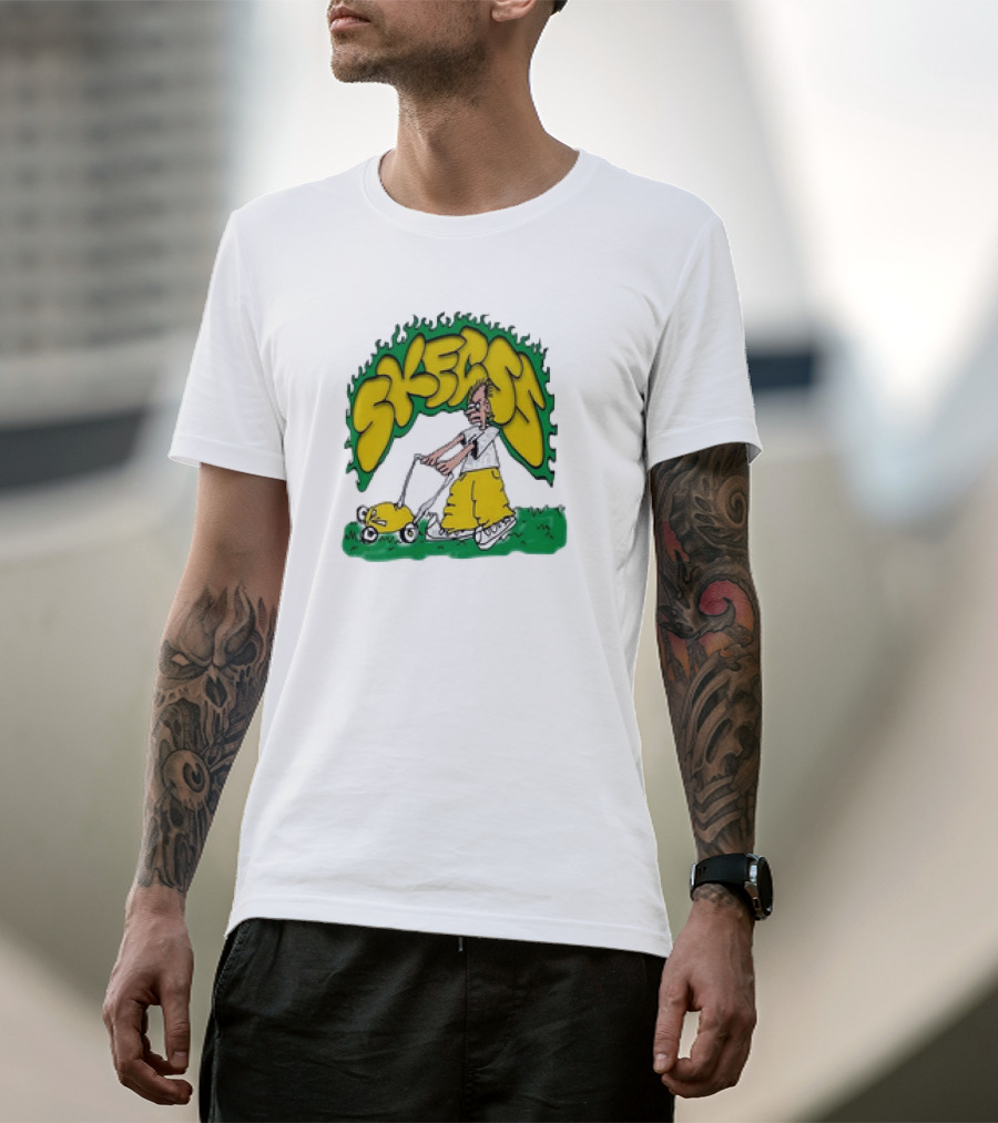Skegss Lawn Mower Cartoon Graphic Classic T-Shirt