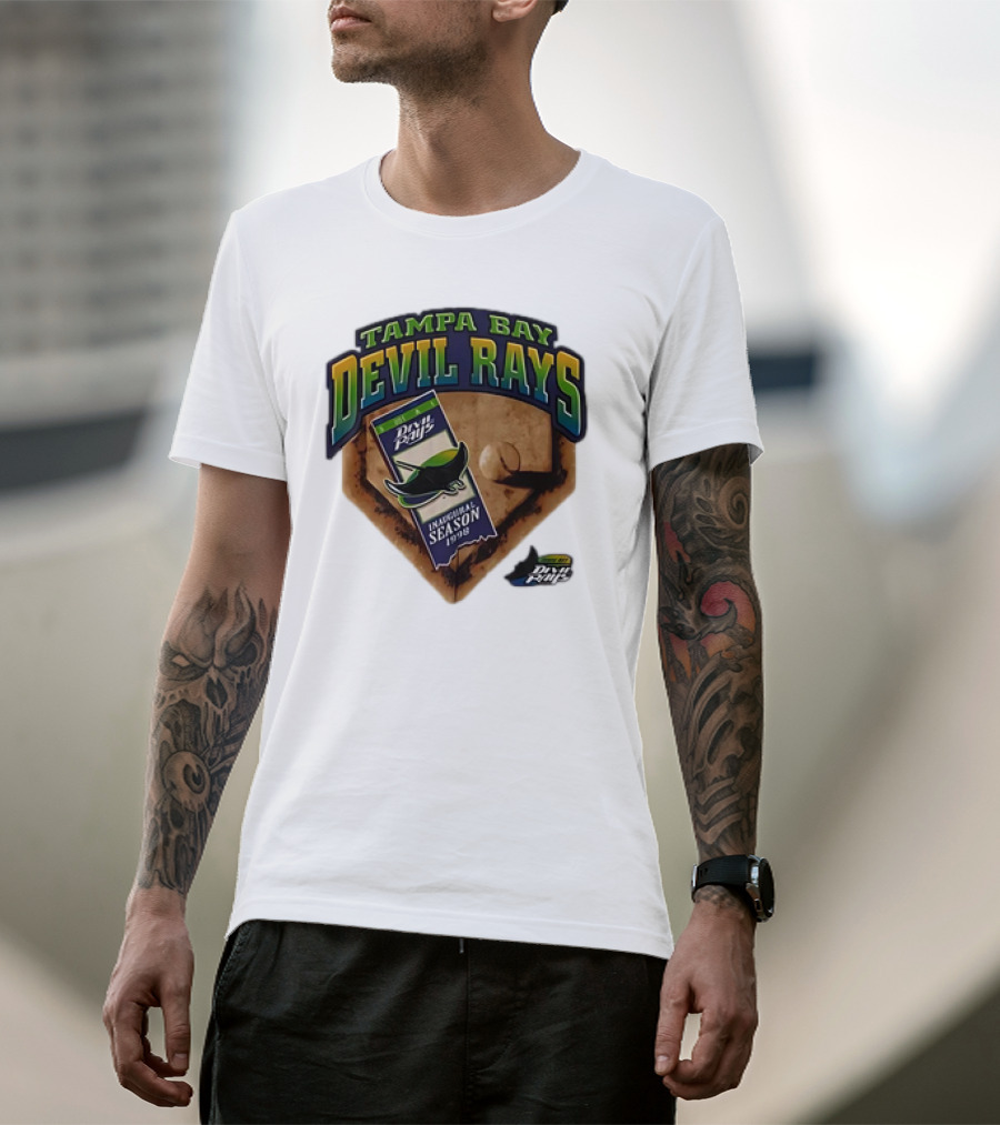 Tampa Bay Devil Rays Inaugural Season 1998 Vintage Major League Baseball Debut T-Shirt