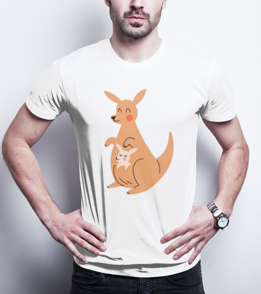 Mothers Day Kangaroos Cute Joey And Mum T-Shirt