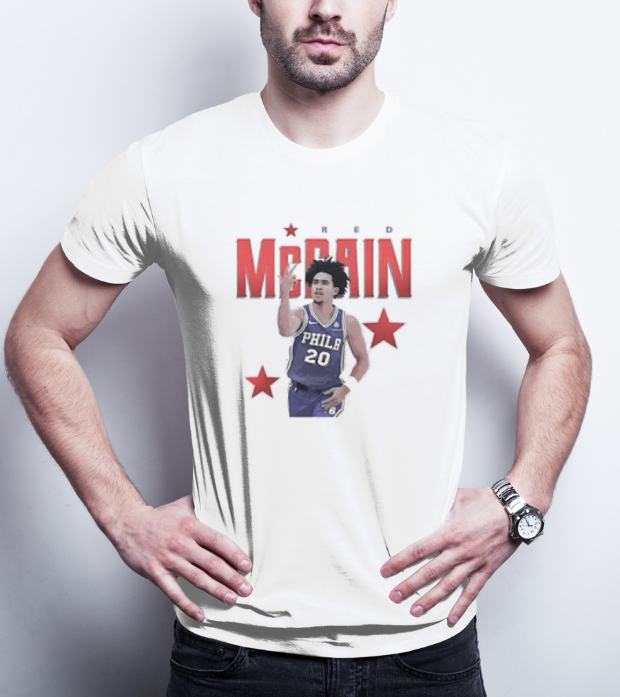 Jared McCain Philly 20 Red Stars Philadelphia Basketball T-Shirt