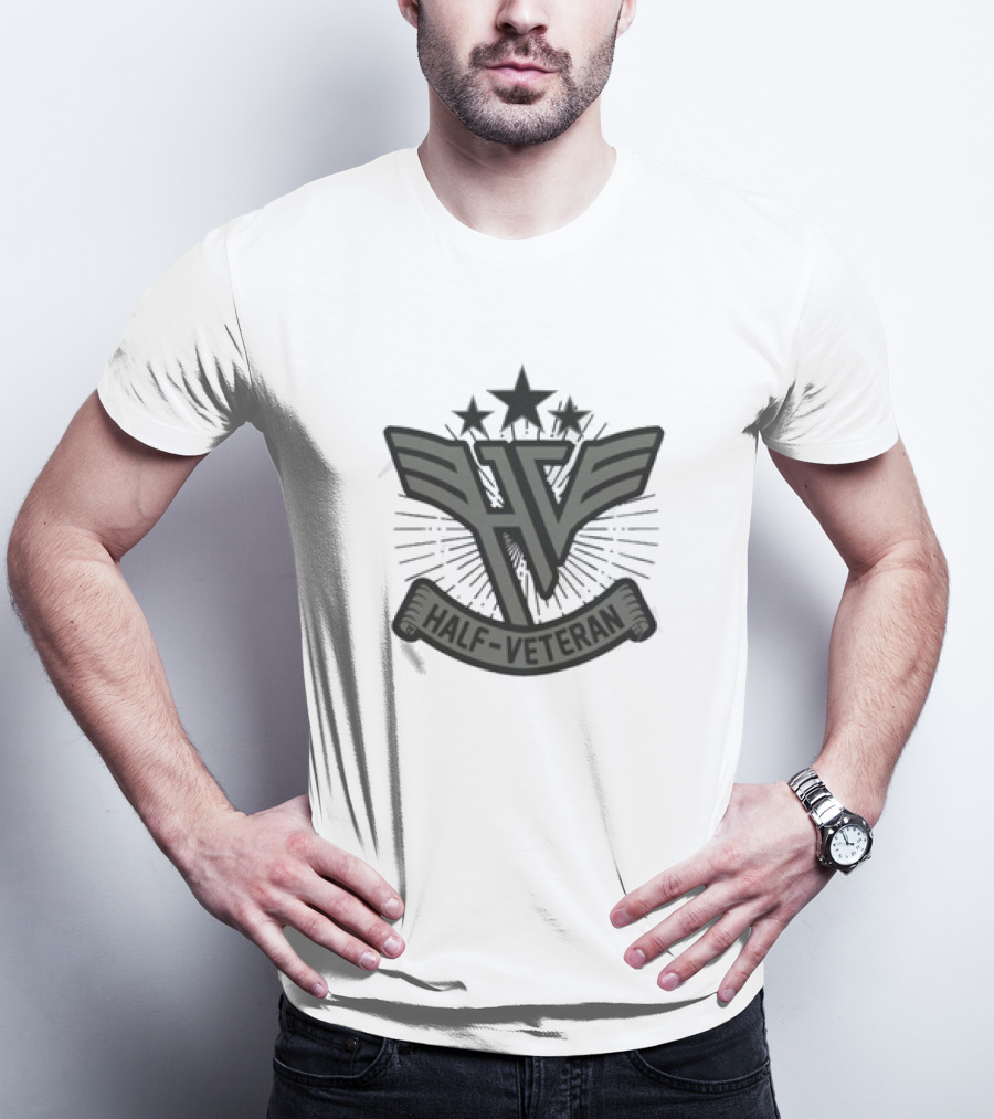 Kat Timpf Half Veteran Wings Stars Emblem HV Banner T-Shirt