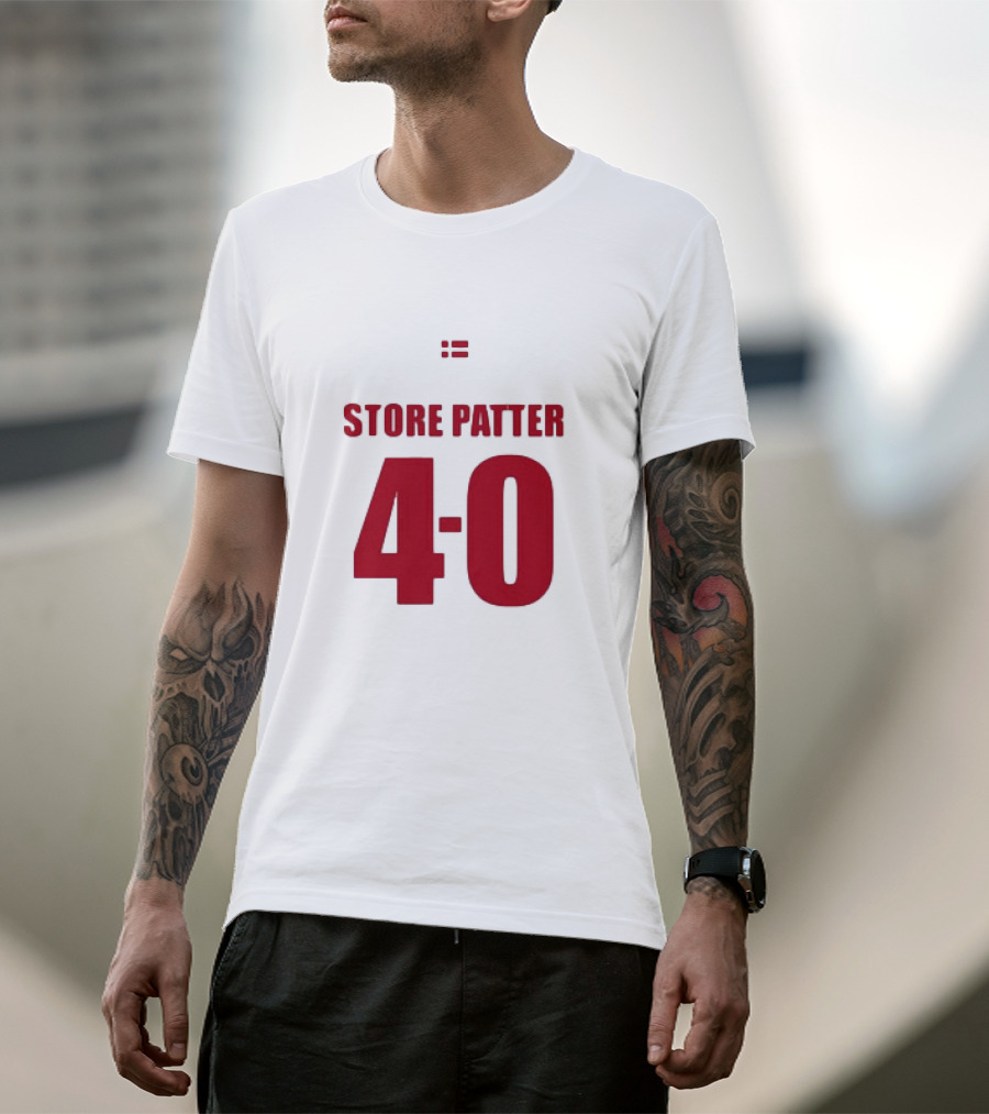 Suspekt Store Patter 4-0 Danish Flag T-Shirt