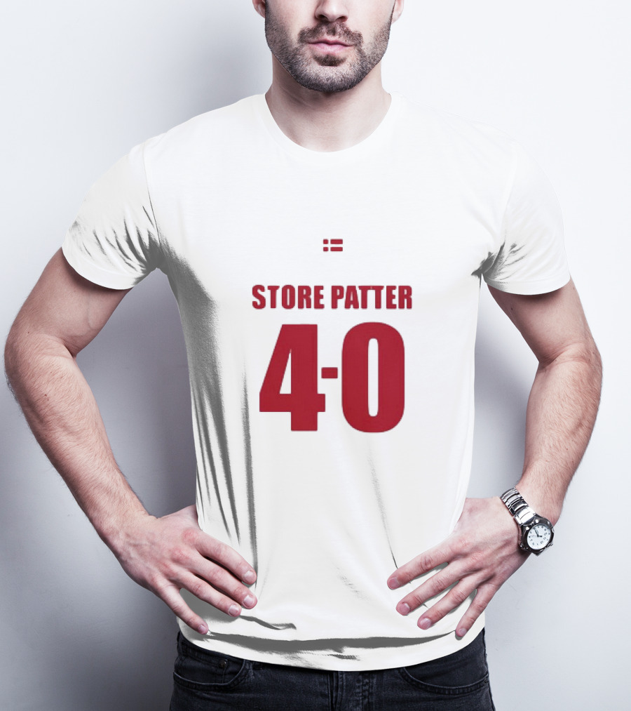 Suspekt Store Patter 4-0 Danish Flag T-Shirt