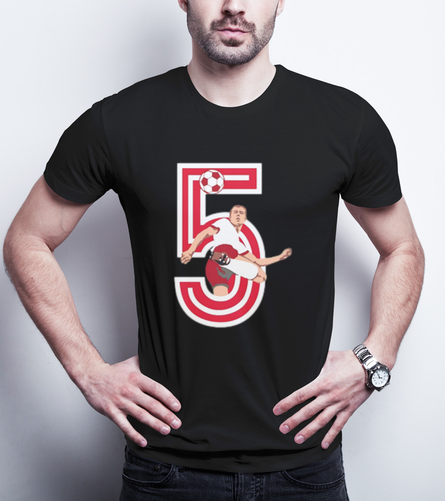 Franz Beckenbauer #5 Soccer Legend FC Bayern T-Shirt