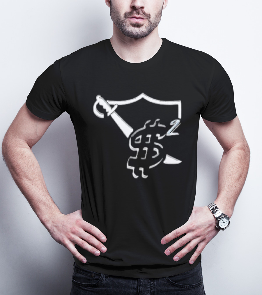 Las Vegas Raider Dollar Sword Shield T-Shirt