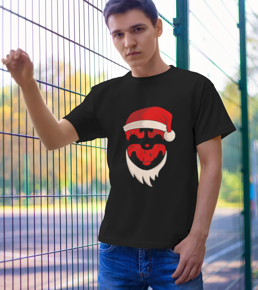 The Shaggs Santa Christmas Face T-Shirt