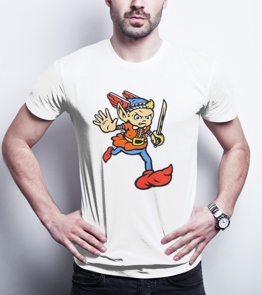Cleveland Guardians Cartoon Baseball Mascot T-Shirt
