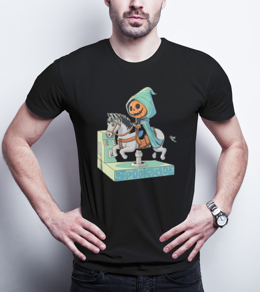 The Legend Of Sleepy Hollow Headless Horseman Spooky Ride Coin Operated Ride T-Shirt