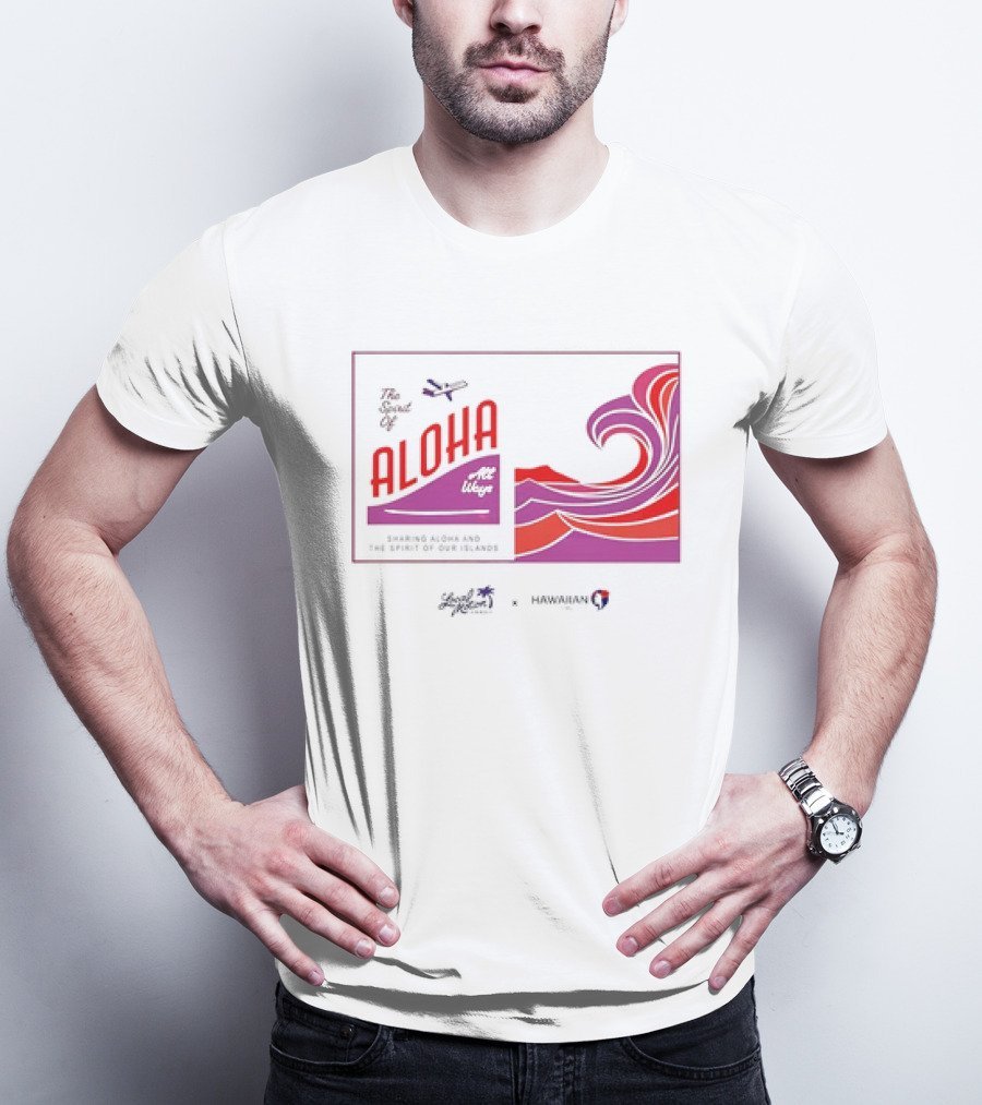 The Spirit Of Aloha Hawaiian Airlines Local Motion Sharing Aloha Waves T-Shirt