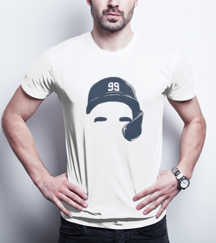 Aaron Judge New York Yankees Number 99 Blank Face Baseball Cap T-Shirt