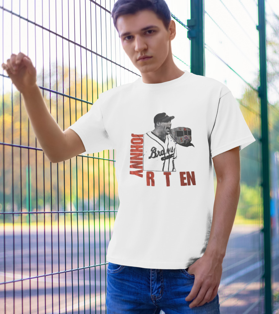Johnny Rotten Braves Mets Subway Mashup Vintage T-Shirt