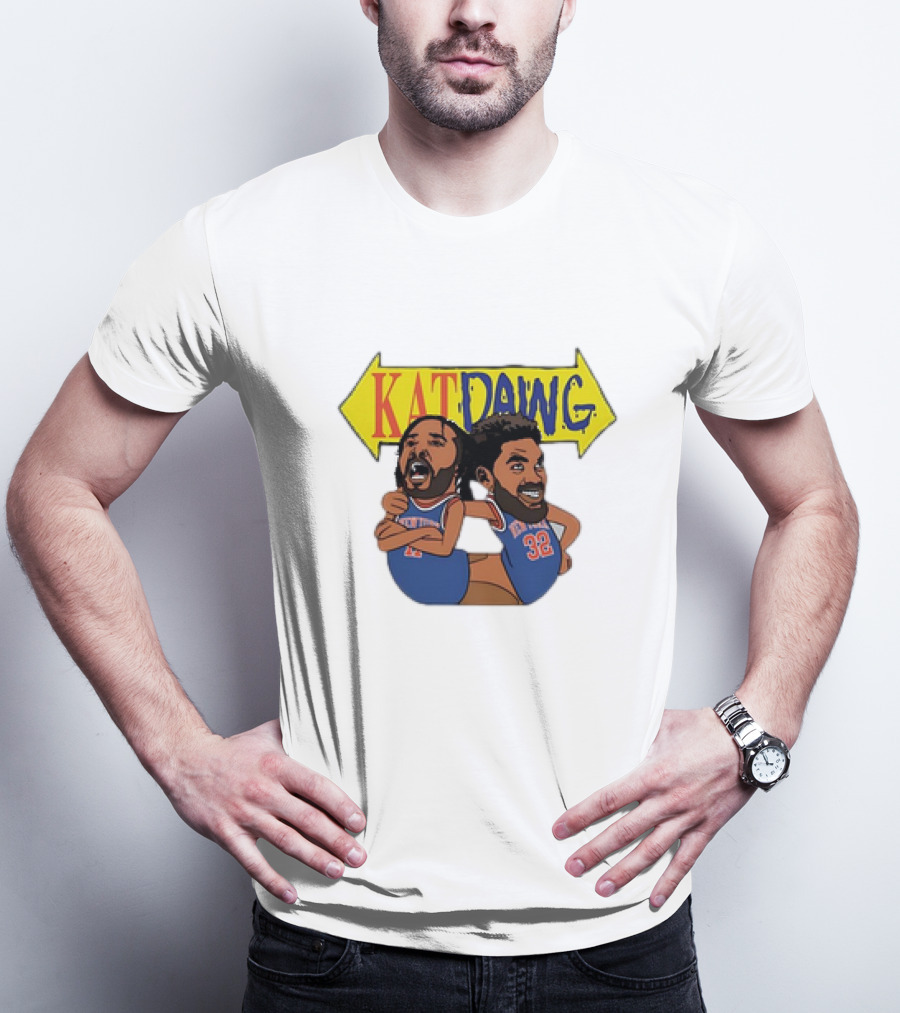 Kat Dawg Jalen Brunson Karl-Anthony Basketball Cartoon Characters T-Shirt