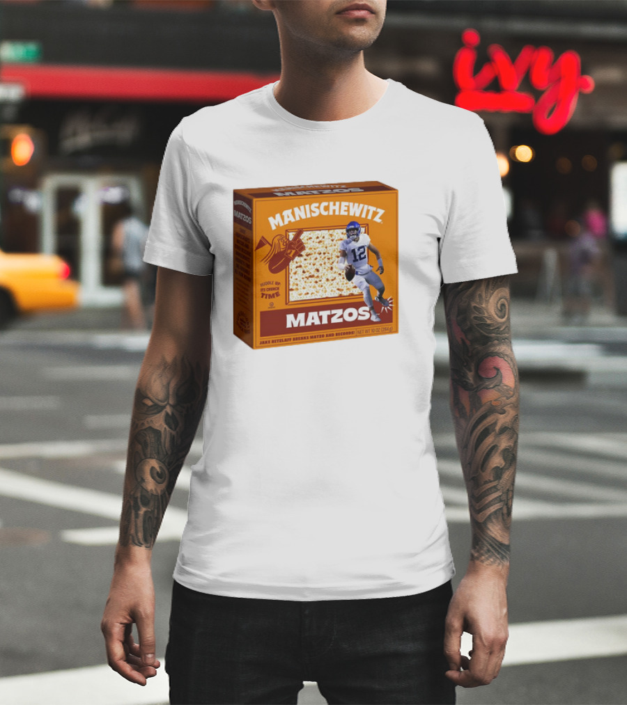 Manischewitz Matzos Jake Retzlaff Breaks Matzo And Records BYU Cougars Matzo Crunch Football T-Shirt