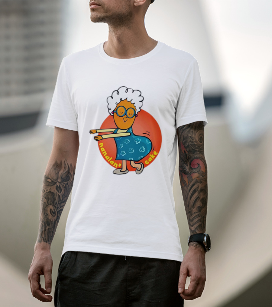 Nanalan Nana Cake Dancing Granny Character T-Shirt
