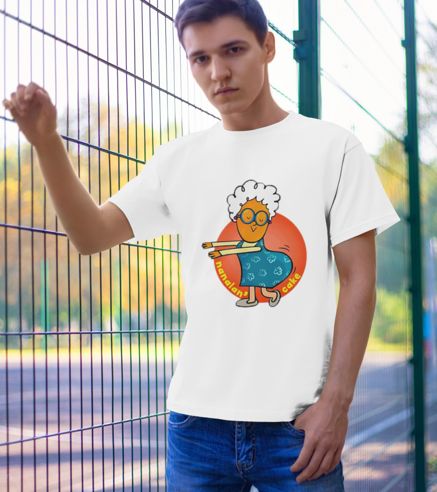 Nanalan Nana Cake Dancing Granny Character T-Shirt