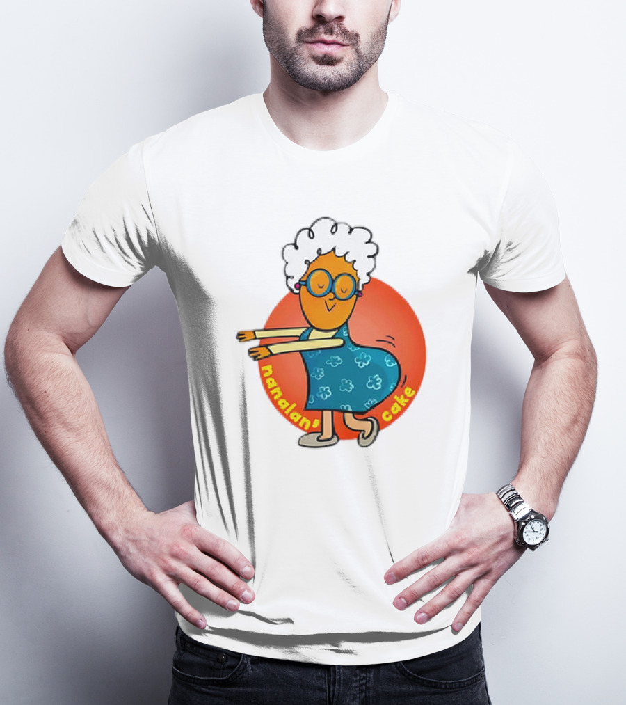 Nanalan Nana Cake Dancing Granny Character T-Shirt