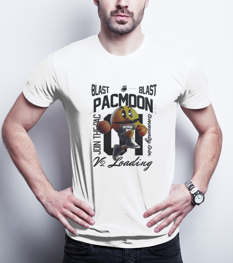 Blast Pacmoon Join The Pac Community Coin V2 Loading T-Shirt