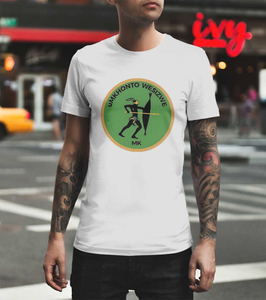 Umkhonto Wesizwe MK Embu Sign With Warrior And Spear T-Shirt