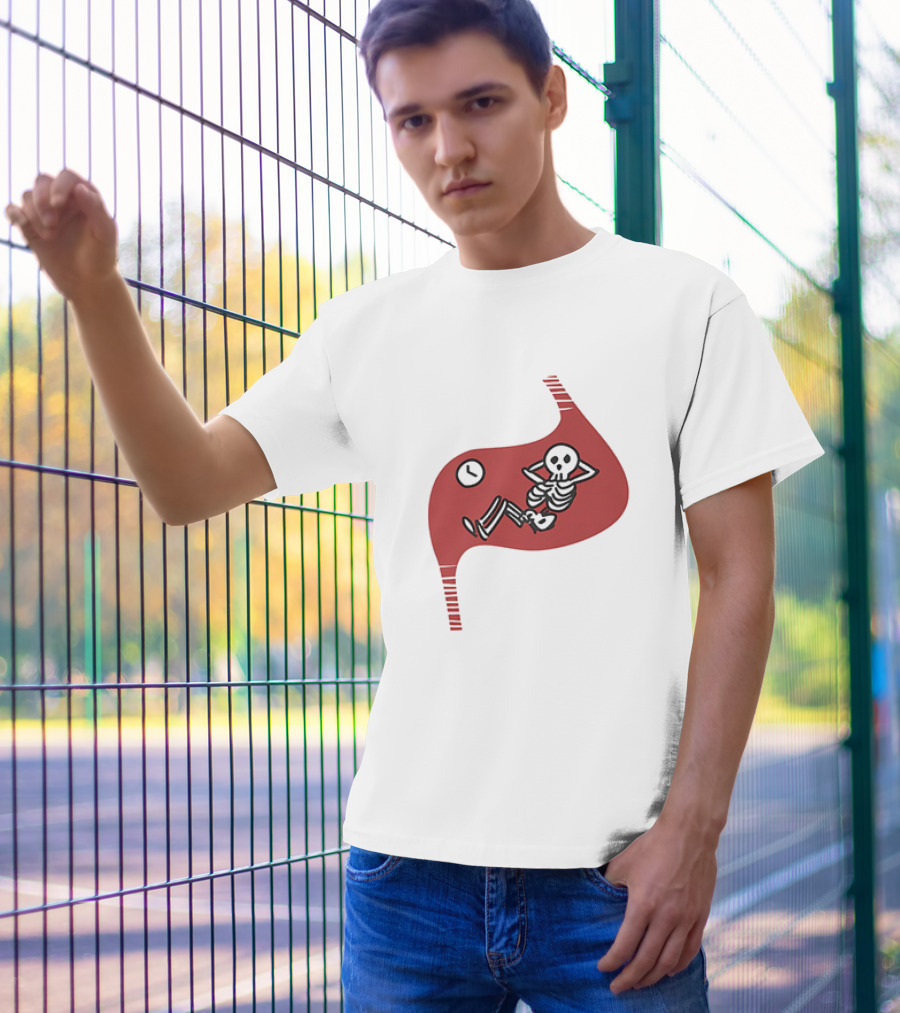 Dungeon Meshi Falin Touden Relaxed Skeleton Motif T-Shirt