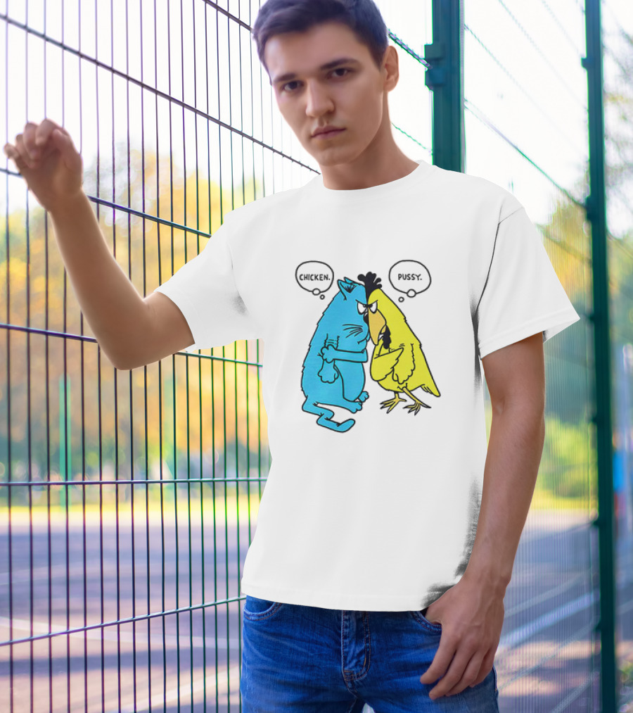 Chicken Pussy Cartoon John Baynham Chicken Pussy T-Shirt
