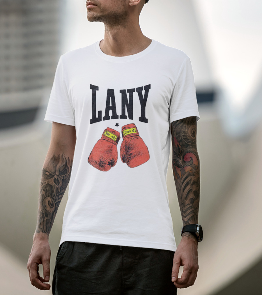 Lany Boxing Gloves Love At First Fight T-Shirt