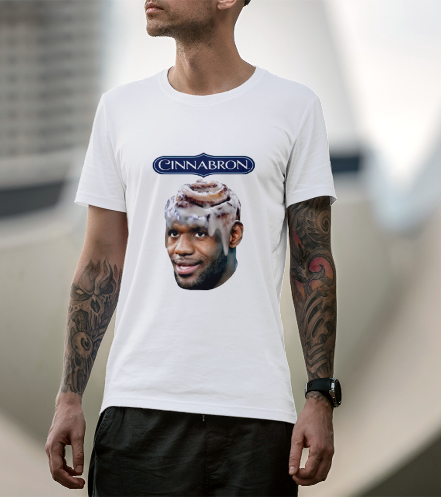 Lebron James Cinnabron Cinnamon Roll Head T-Shirt