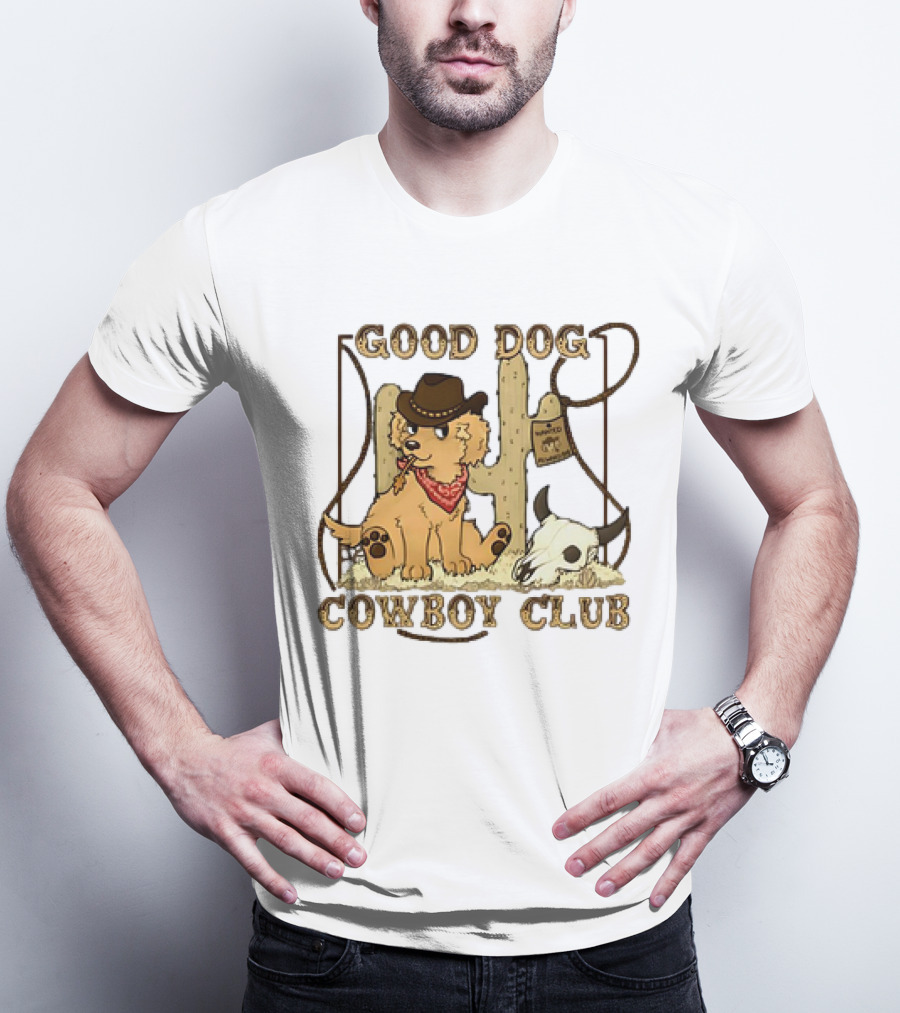 Good Dog Cowboy Club Cactus And Skull T-Shirt