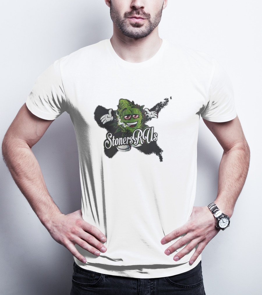 Stoners R Us Smoke Weed Leaf Character T-Shirt