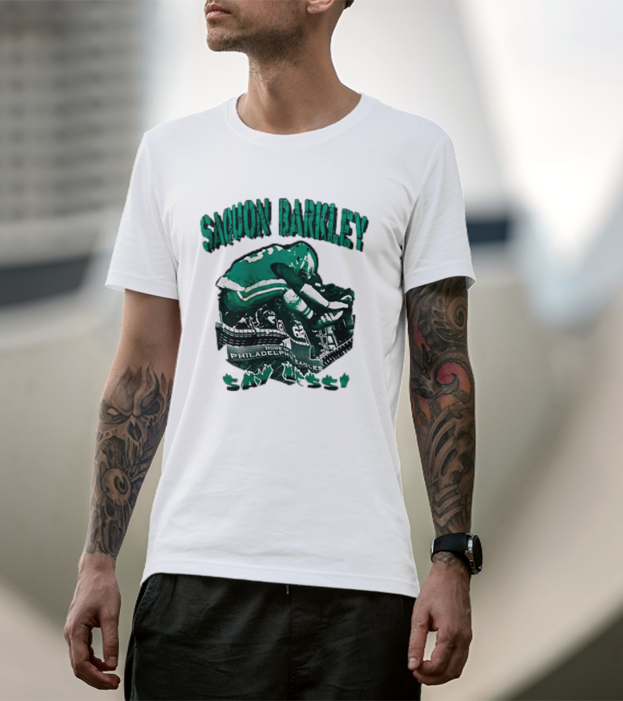 Saquon Barkley Fly Home Of Philadelphia Eagles Say Less T-Shirt
