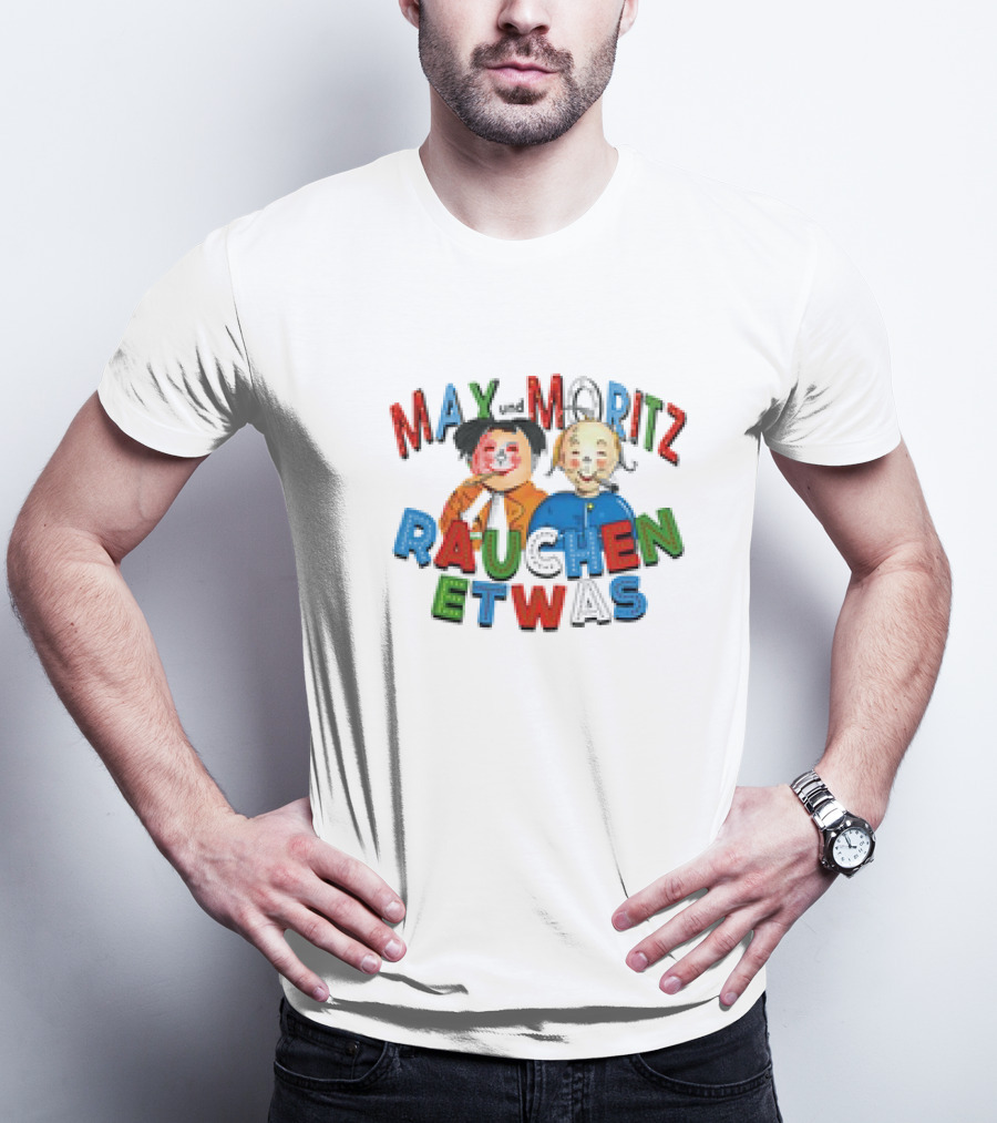 Max Und Moritz Rauchen Etwas Classic Cartoon Mischief T-Shirt