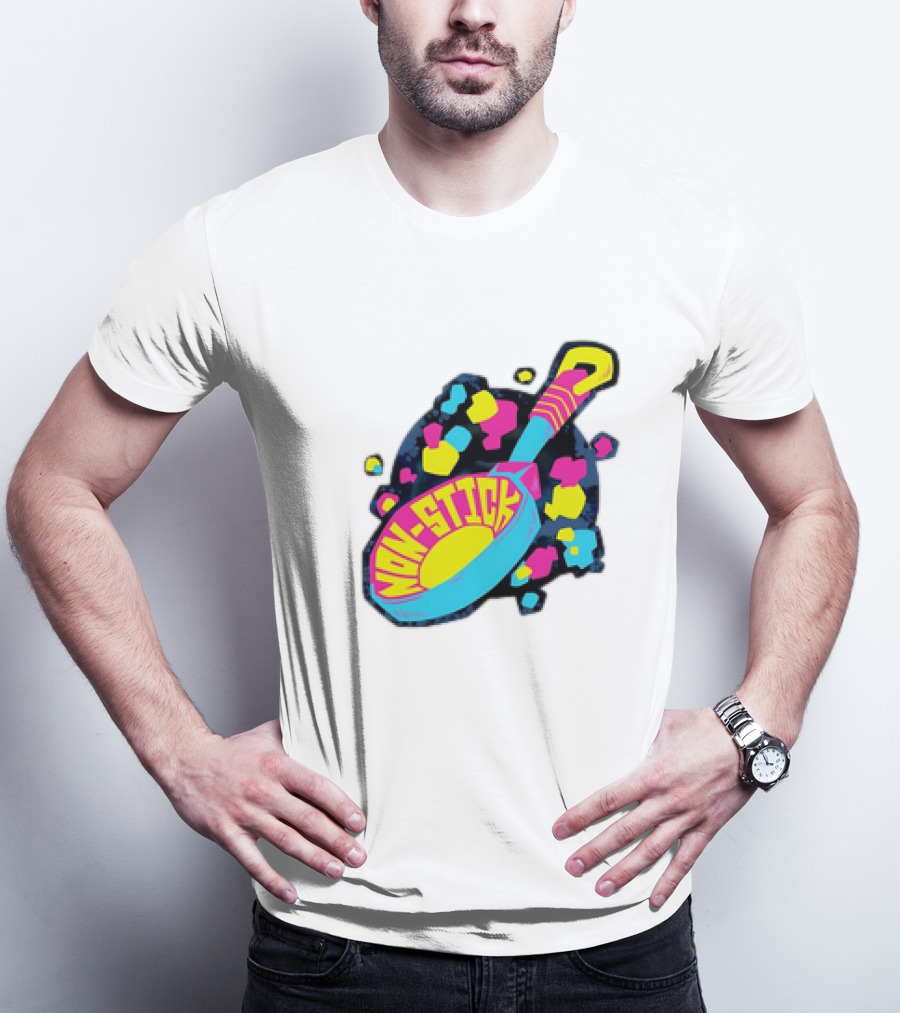 Non-Stick Colorful Pop Art Frying Pan T-Shirt