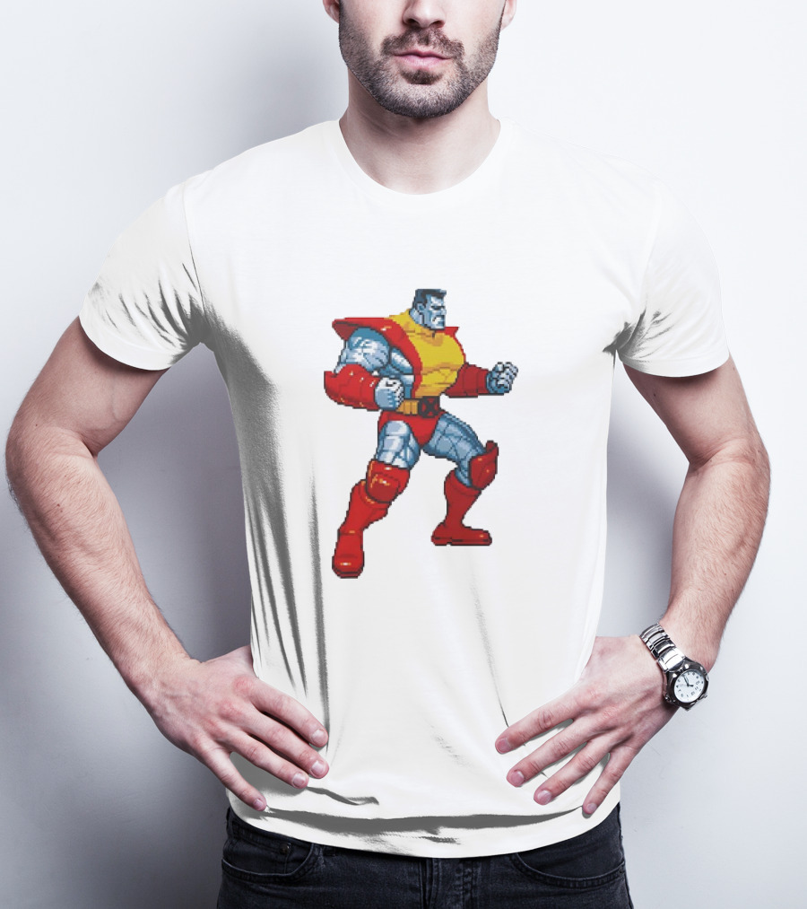Colossus From X-Men Children Of The Atom Pixel T-Shirt