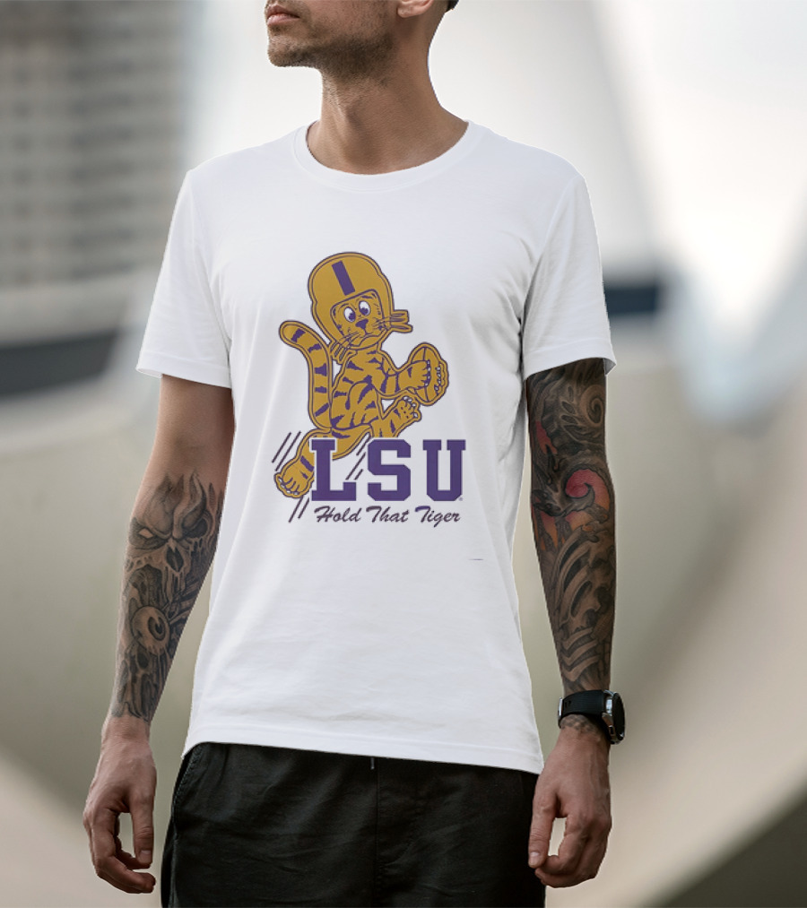 LSU Hold That Tiger Football Mascot T-Shirt
